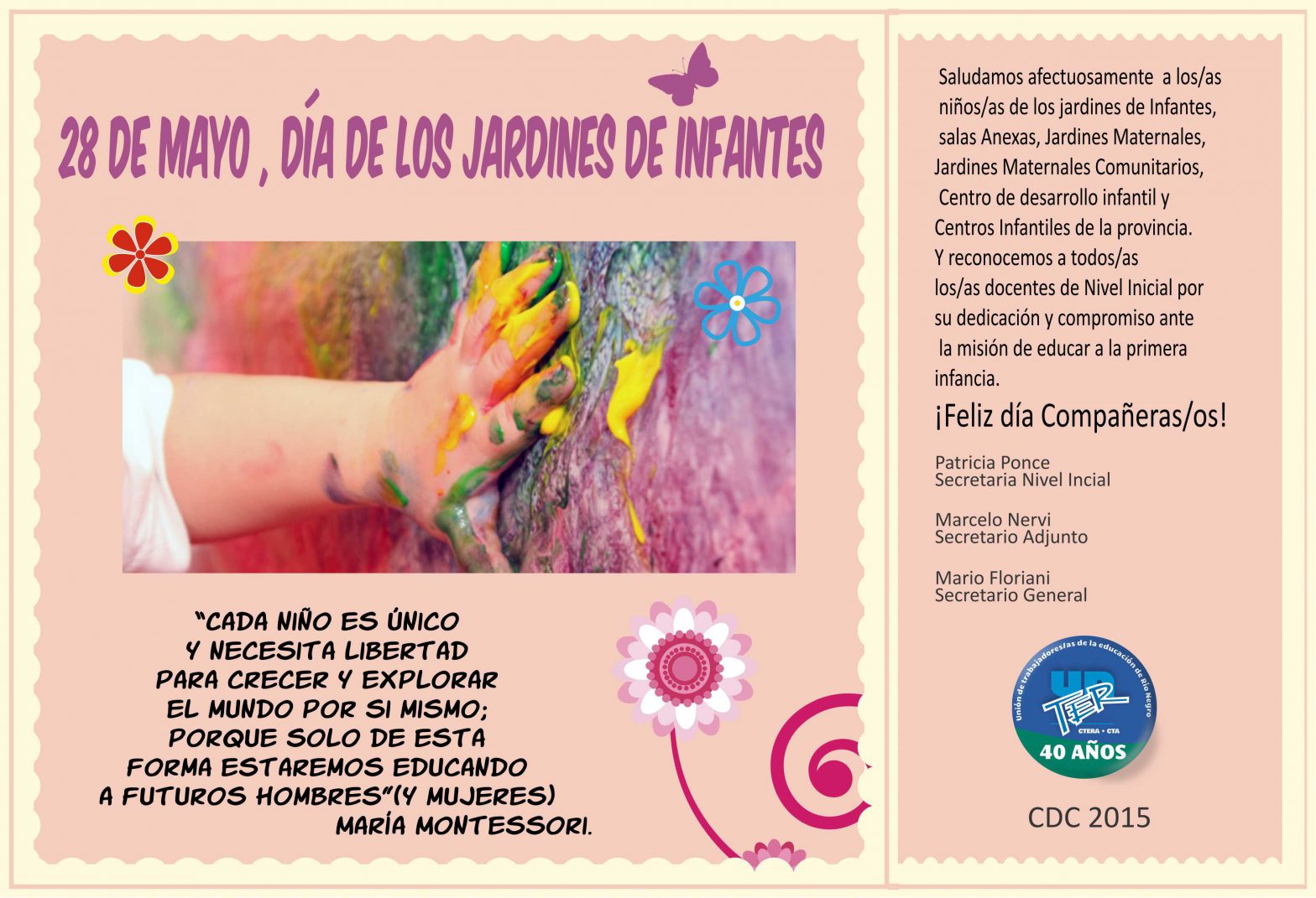 28 de Mayo, Día Nacional de los Jardines de Infantes – UnTER