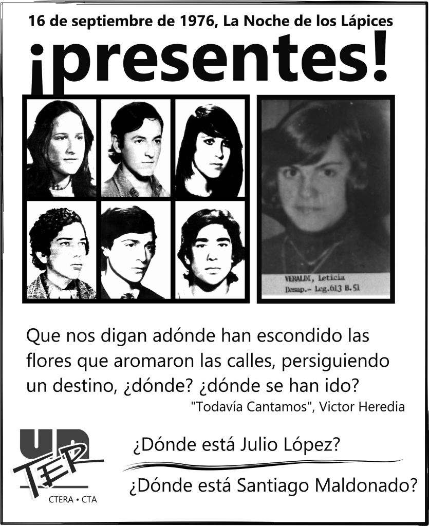 Otras manos levantarán los lápices – UnTER